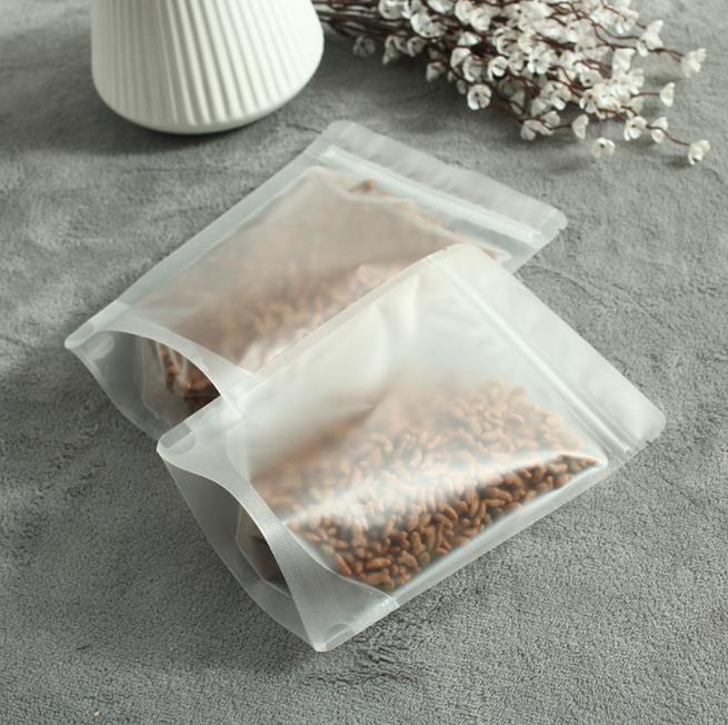 Scrub self-sealing transparent standing plastic pouch | Packing pouch ...