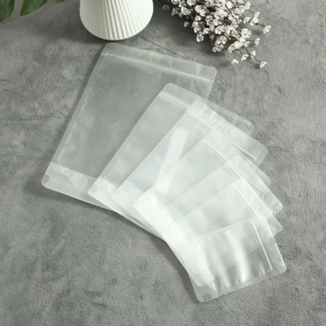 Scrub self-sealing transparent standing plastic pouch | Packing pouch ...